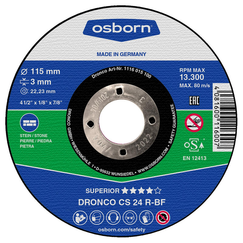 Osborn Stone Cutting Disc 4.5 Inch 1 Each 1116015 | M&C Home Depot