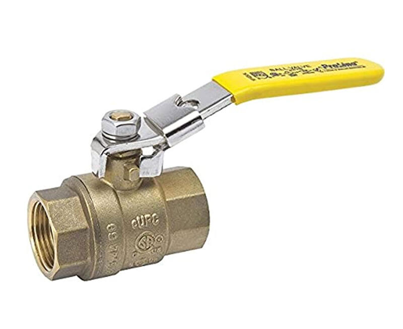 Mueller Locking Ball Valve 1/2 Inch Brass 1 Each 107-823LNL | M&C Home ...