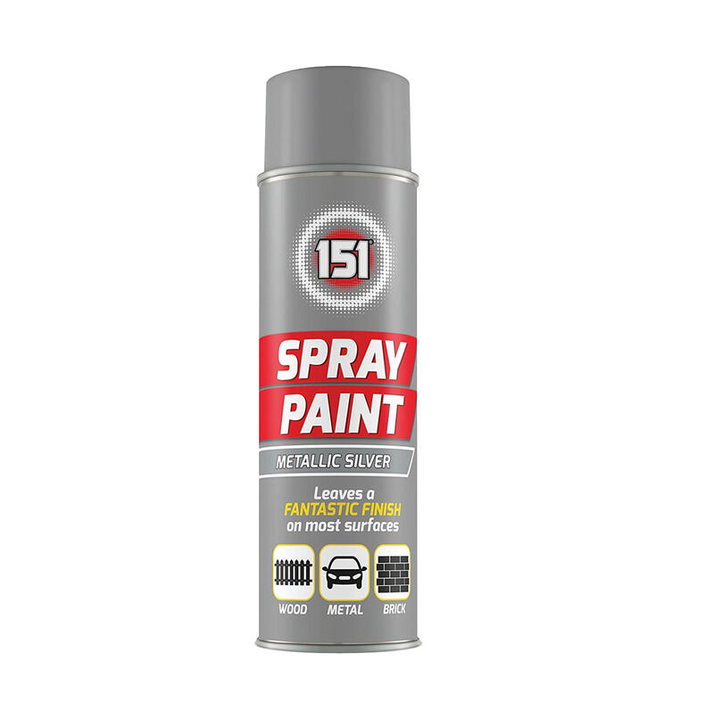 151 Metallic Spray Paint 200ml Silver 1 Each TAR006A TAR006B | M&C Home ...
