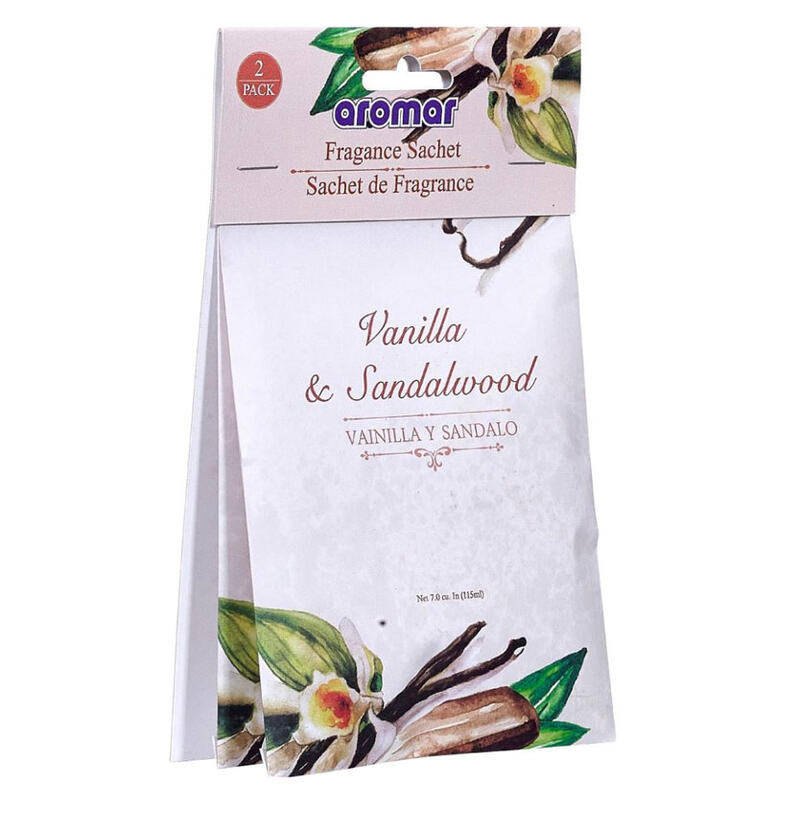 Aromar Scented Sachets Vanilla And Sandalwood 2pk 1 Each DP3392 | M&C ...