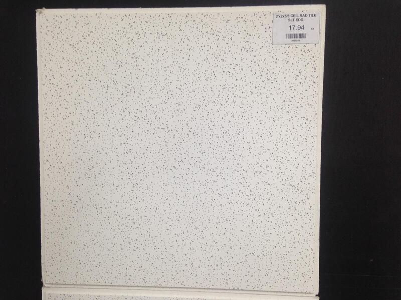 Ceiling Tile Radar Slit Edge 2x2x5/8 1 Each 2220 | M&C Home Depot