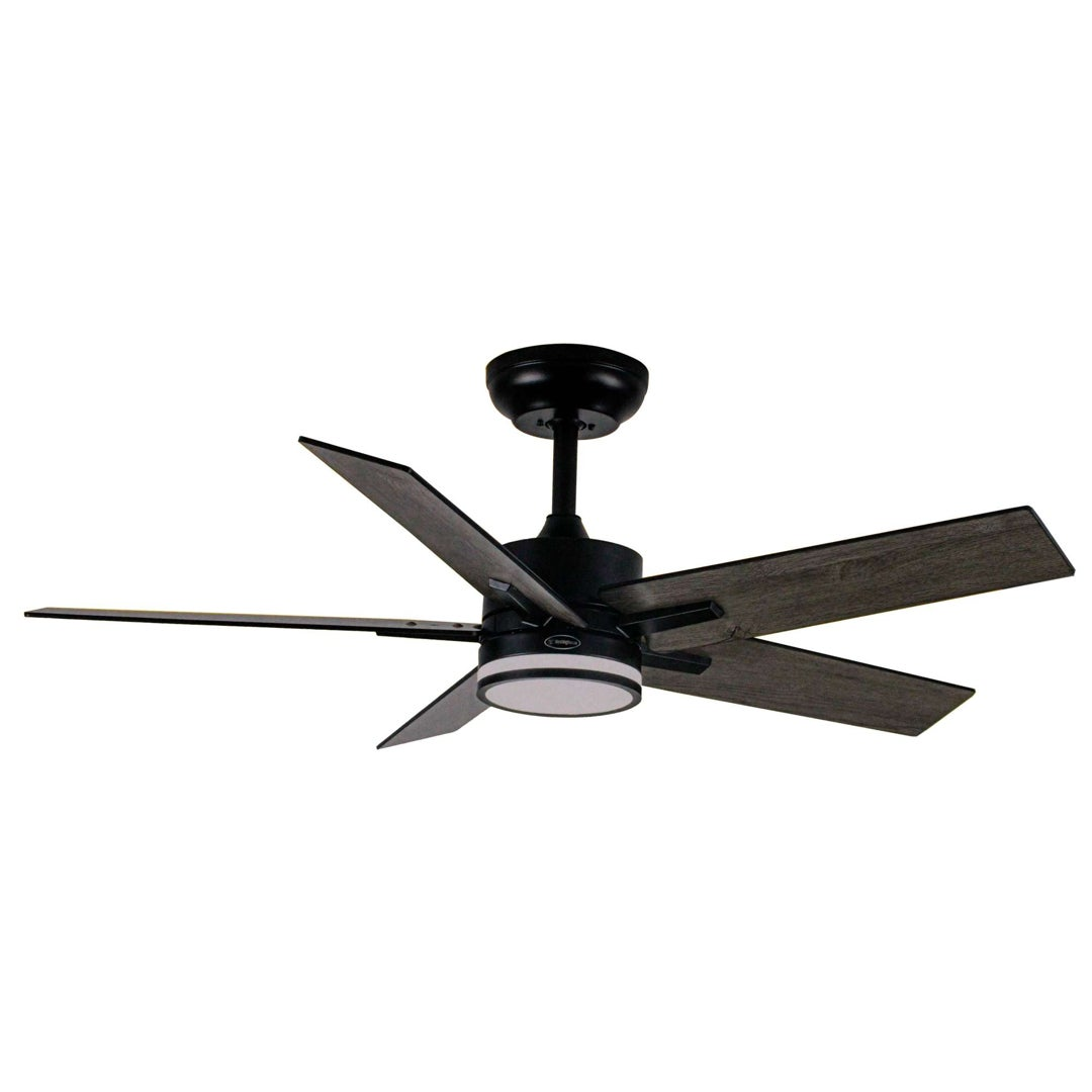 LED SMART CEILING FAN BLK 46" | M&C Home Depot