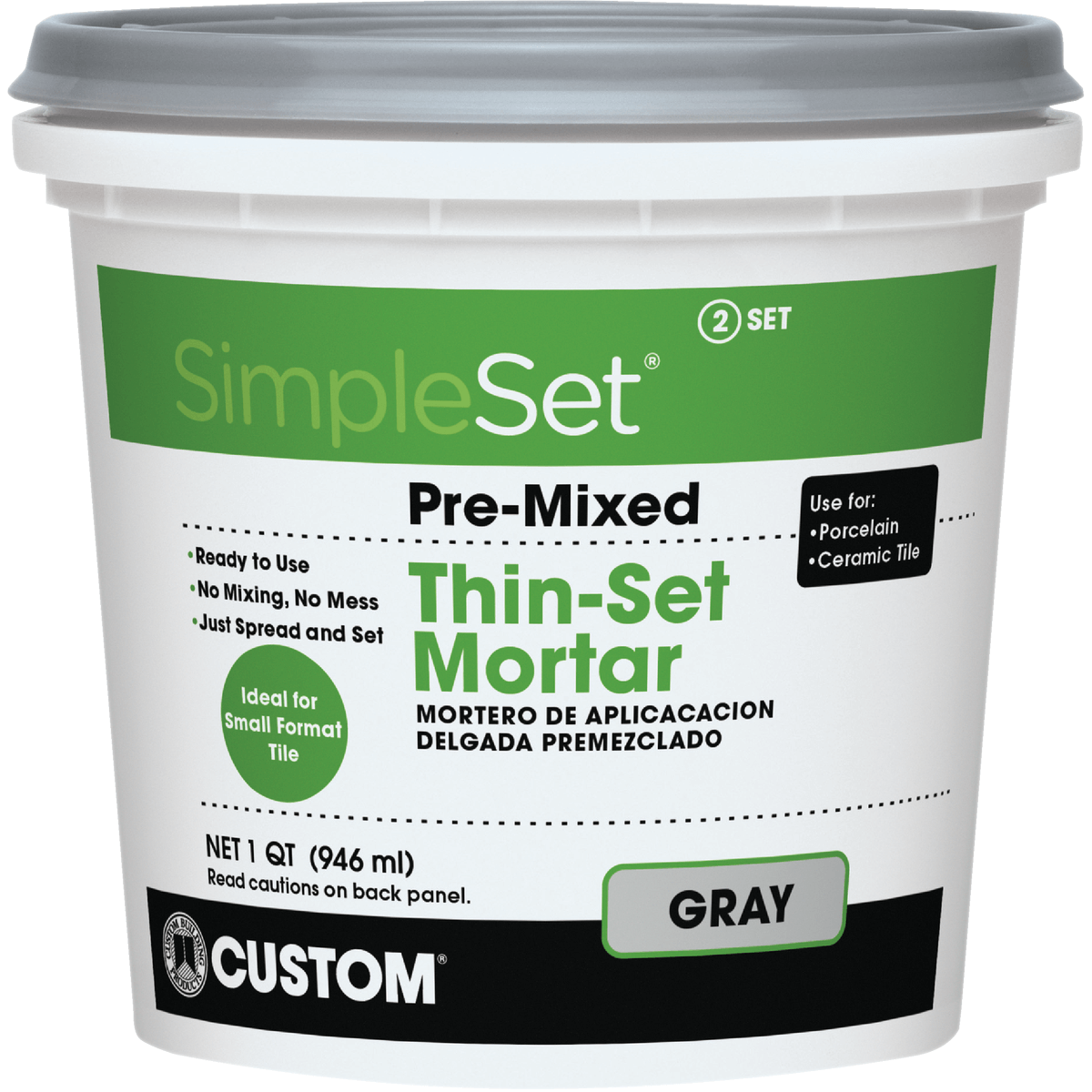PRE MIXED THINSET MORTAR M/D | M&C Home Depot