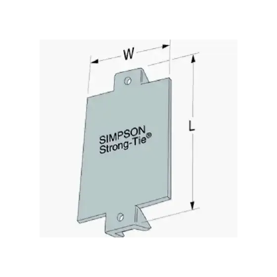 Simpson Strong Tie Nail Stop 1-1/2x3 Inch 1 Each NS1 | M&C Home Depot