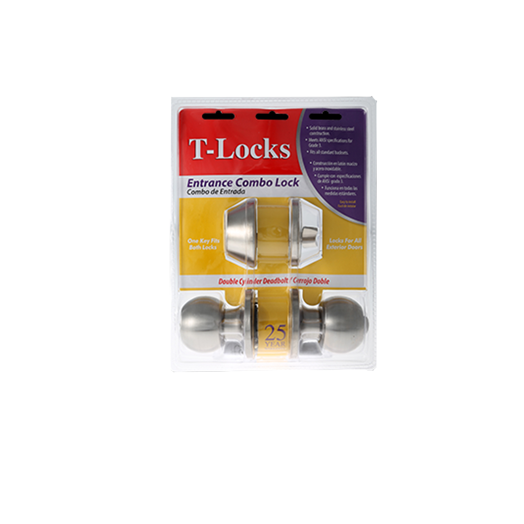 Toledo Single Combo Set T Lock 1 Each T-T871L301US32D | M&C Home Depot
