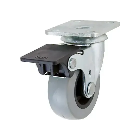 PLATE CASTER W/BRAKE 2" | M&C Home Depot