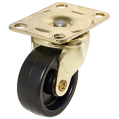 TG CASTER 1-5/8" BLK 2PK | M&C Home Depot