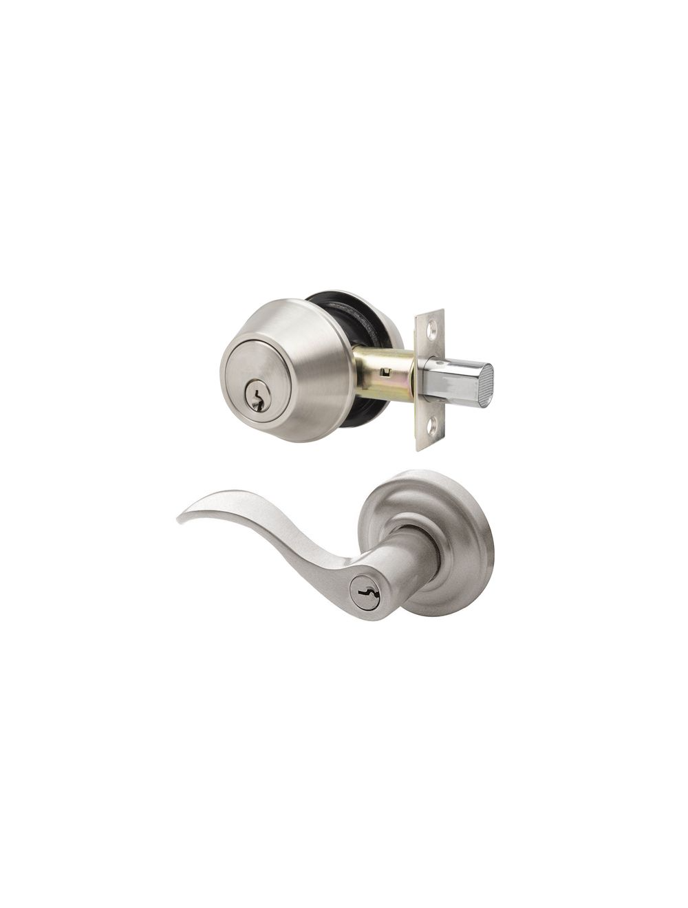 COMBO SET LEVERW/DBL D/BOLT SN | M&C Home Depot
