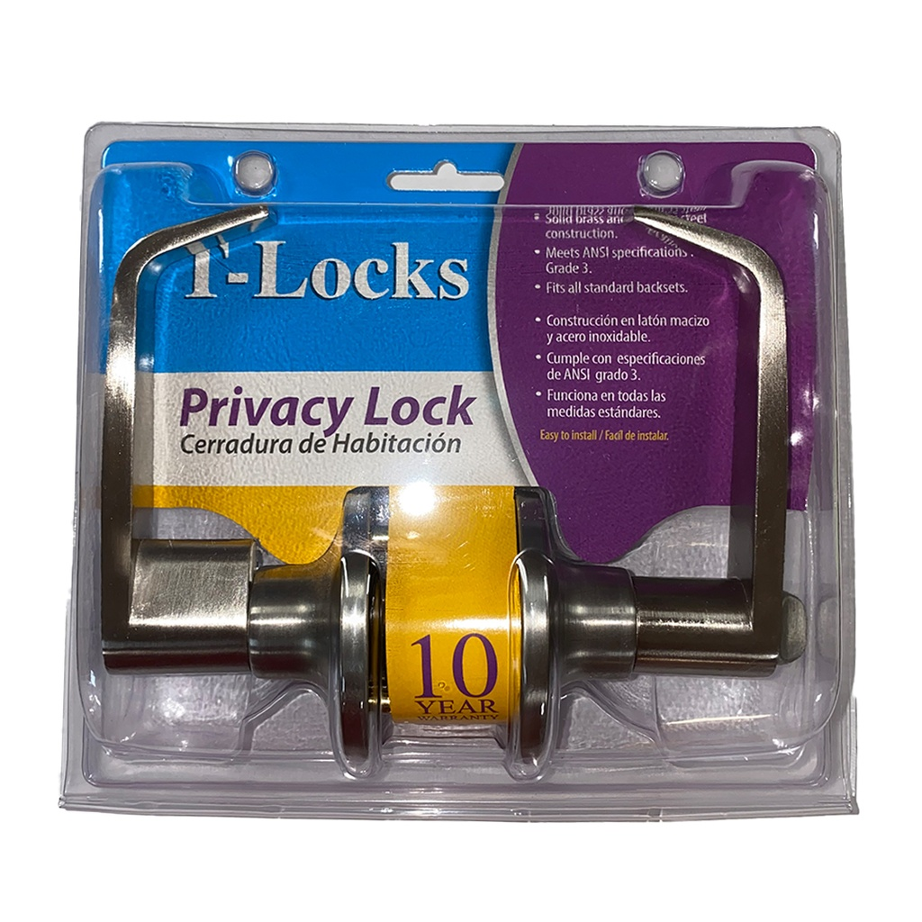Toledo T Lock Exterior Leverset 1 Each T-T432US32D | M&C Home Depot