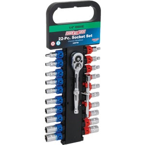 SOCKET SET 1/4" 22PC | M&C Home Depot