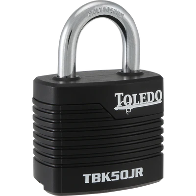 Toledo Laminated Padlock 53mm Black 1 Each T-TBK50JR | M&C Home Depot