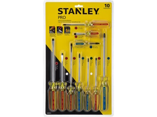 Stanley Fluted Screwdriver Set 10 Piece 1 Each 95IB69172 | M&C Home Depot