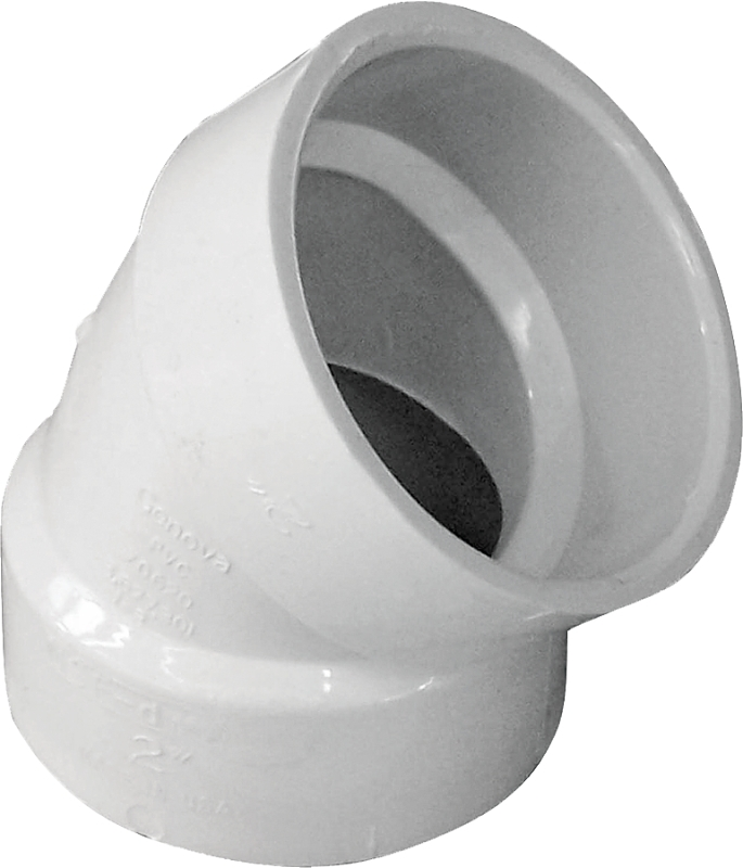 PVC 45 Degree Elbow Sani Dwv 2 Inch 1 Each 2901931 | M&C Home Depot