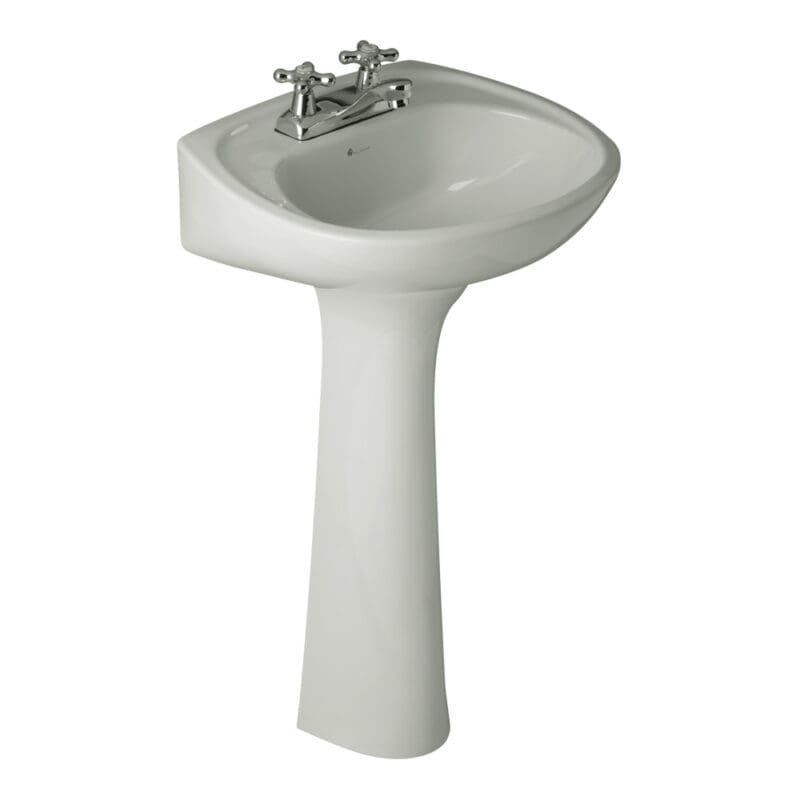 GALA PEDESTAL LAVATORY WHITE | M&C Home Depot