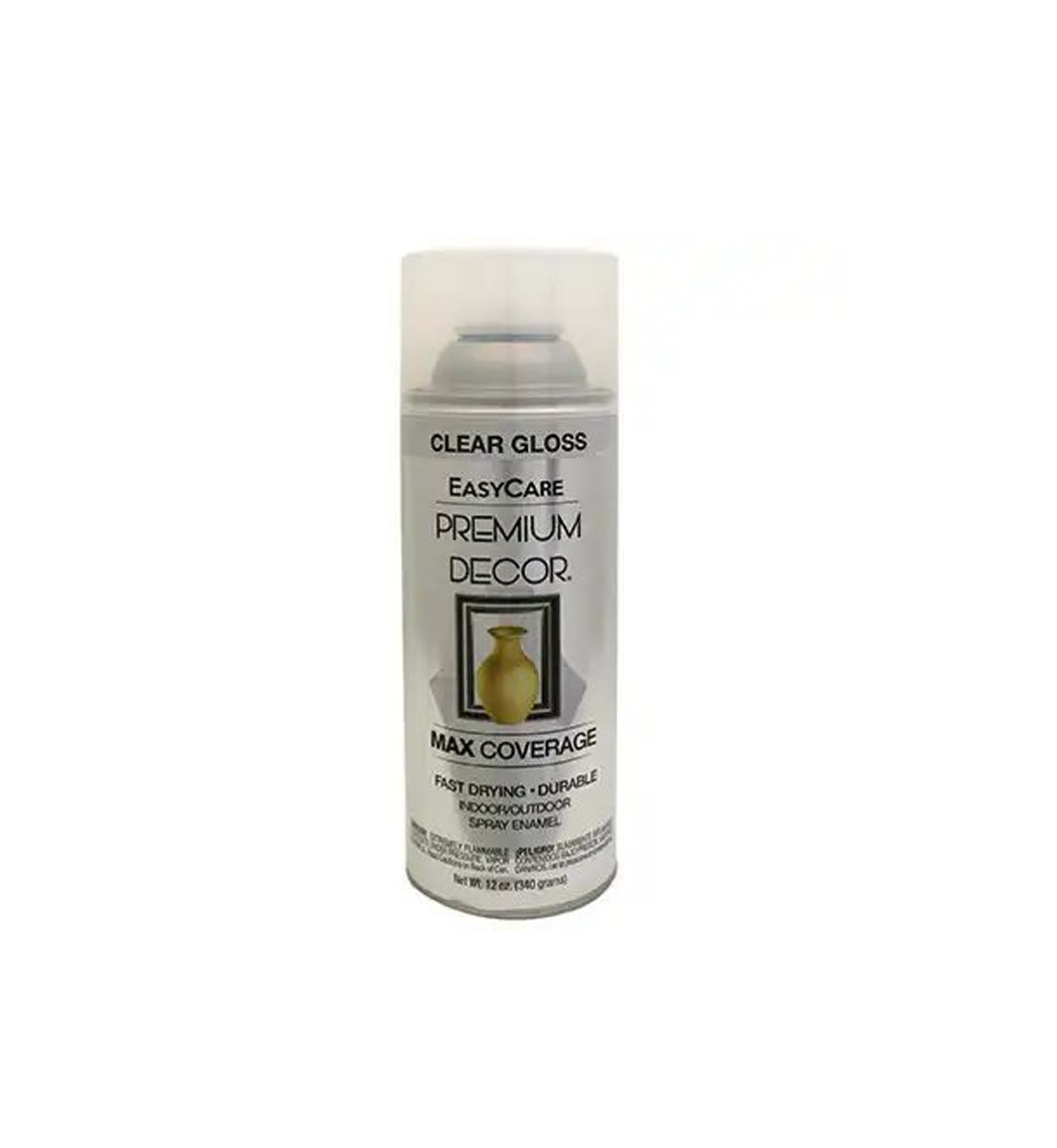 Easy Care Premium Decor Gloss Enamel Spray Paint 12oz Clear 1 Each PDS7 ...