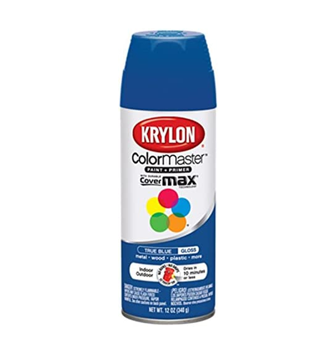 Krylon Colormaxx Gloss Spray Paint 12oz True Blue 1 Each K05191007 ...