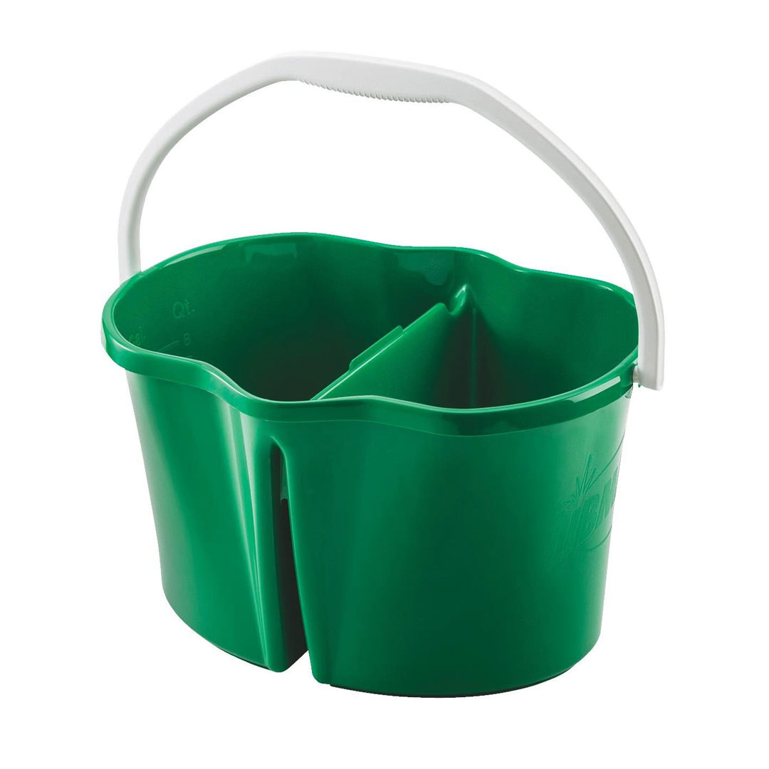 Libman Company Bucket W/Divider 4 Gallon Green 1 Each 2113 | M&C Home Depot