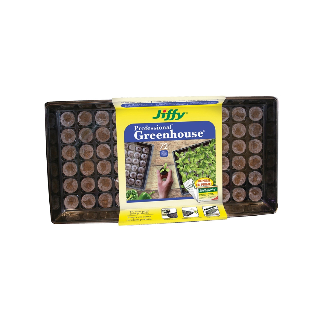 Jiffy Greenhouse Seed Starter Kit 72 Cell 1 Each J372ST-20 J372PROGS ...