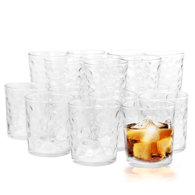 GLASSWARE SET W/BUBBLES CLR | M&C Home Depot