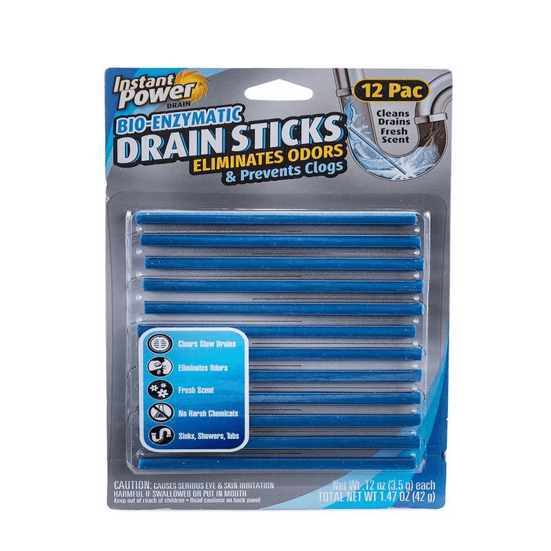 DRAIN CLEANER STICK 12PK | M&C Home Depot