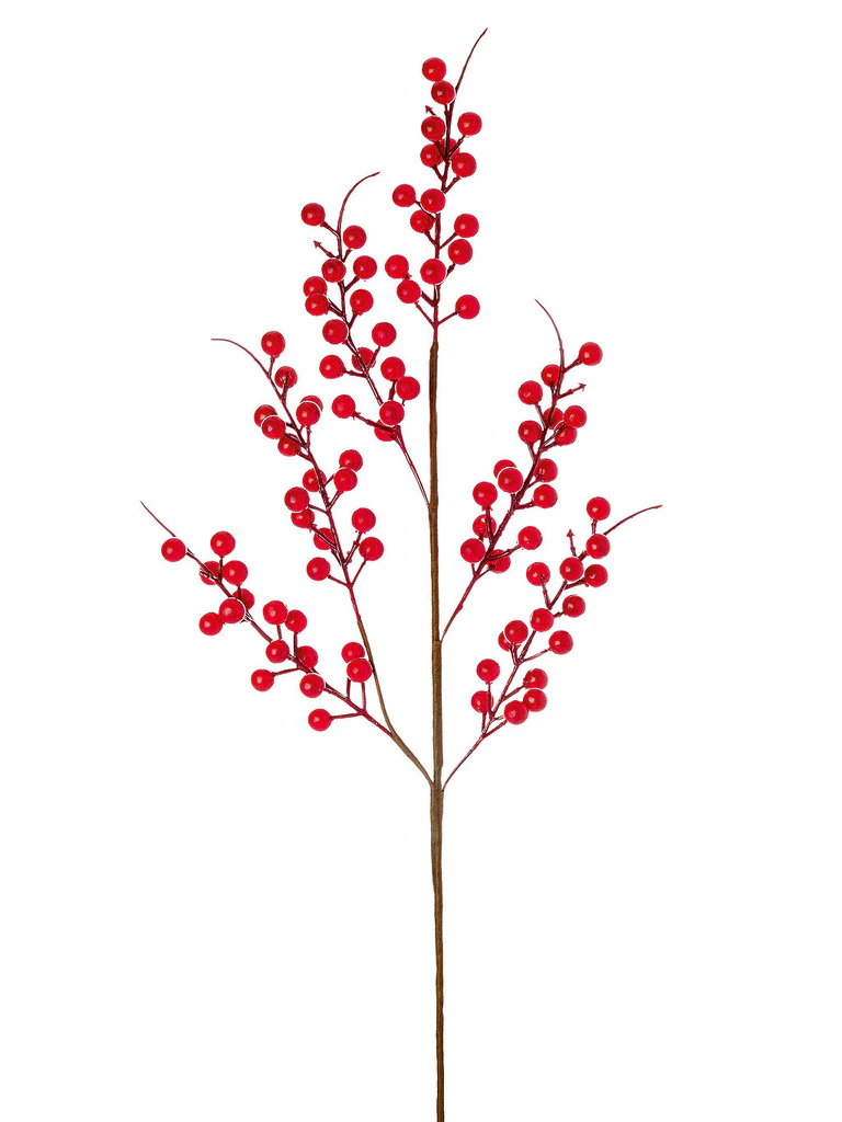 RED BERRIES STEM 70CM | M&C Home Depot