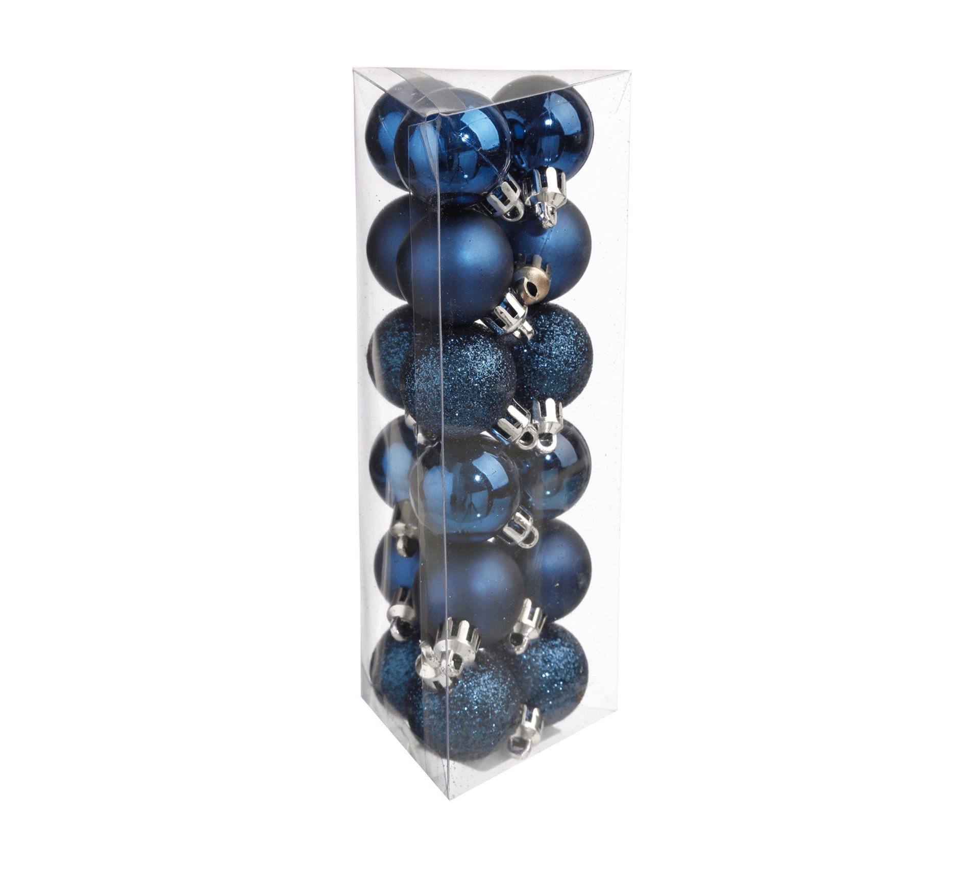 XMAS BALLS 18PCS 30MM BLUE | M&C Home Depot