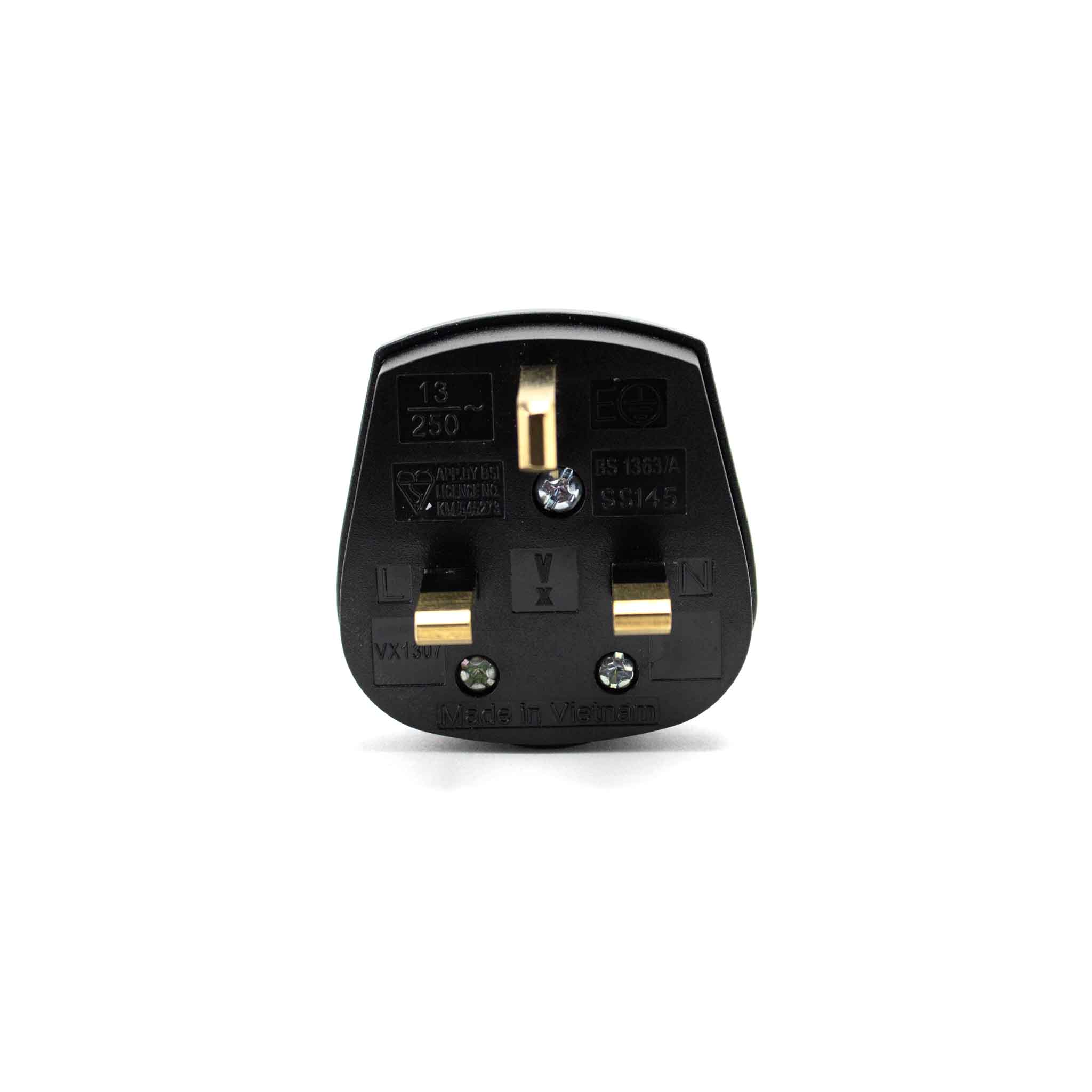 Crabtree Electrical Plug 13a Black 1 Each VX1307BK | M&C Home Depot