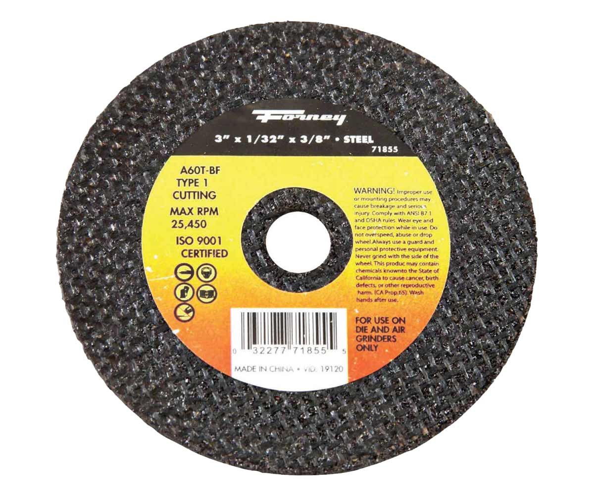 Forney Cut Off Wheel 3 Inch 1 Each 71855 | M&C Home Depot