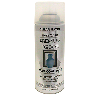 Easy Care Premium Decor Satin Enamel Spray Paint 12oz Clear 1 Each PDS8 ...