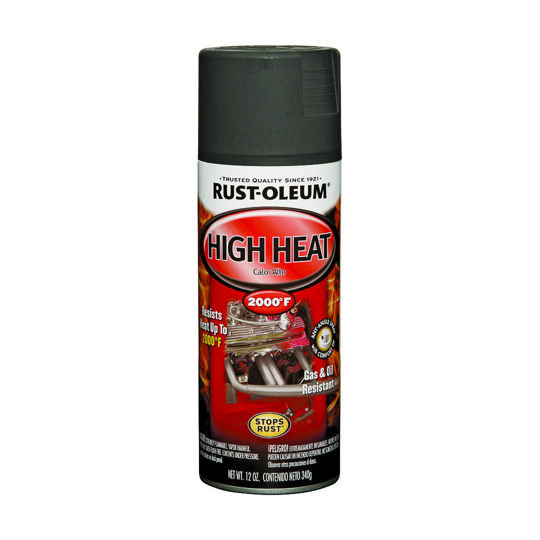 Rust-Oleum High Heat Flat Automotive Primer Spray Paint 12oz Black 1 ...