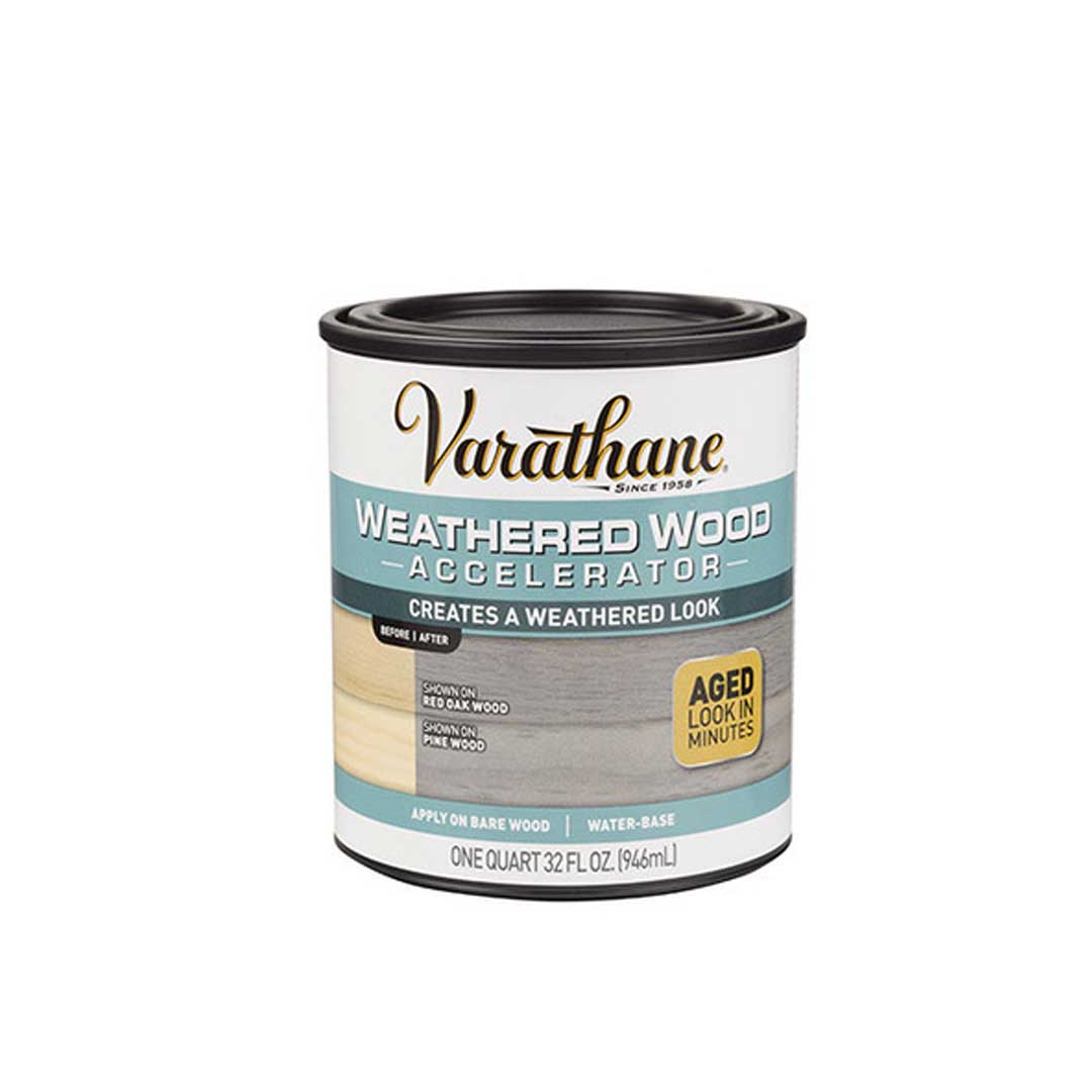 Varathane Weathered Wood Accelerator Stain Gray 1 Quart 313835 | M&C ...
