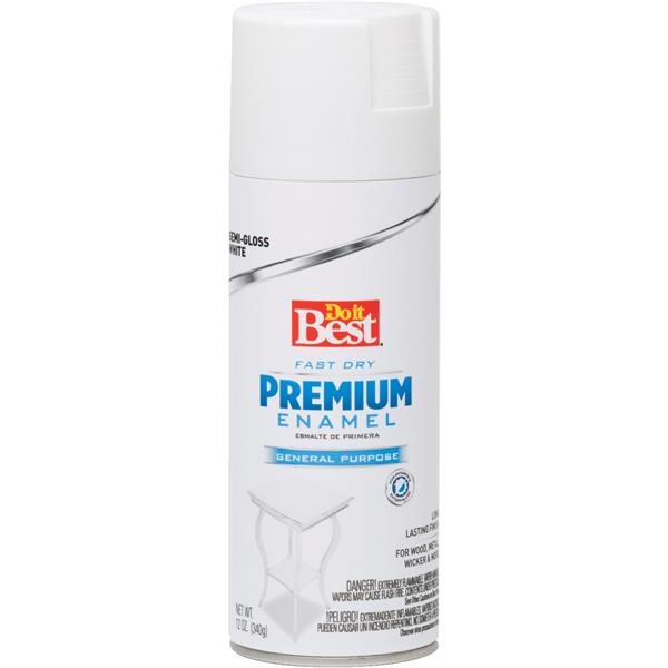 Do It Best Semi Gloss Enamel Spray Paint White 1 Each 203492D | M&C ...