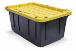 Centrex LLC Storage Box Tough 17 Gallon Black Yellow 1 Each CPC17GTOUGH ...