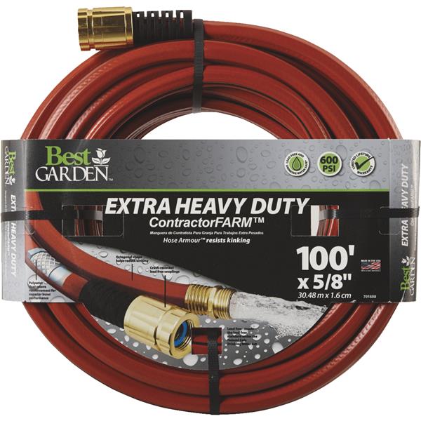 BG Contractor Hose 5/8 In 100 Ft Red 1 Each DBELCF58100 | M&C Home Depot