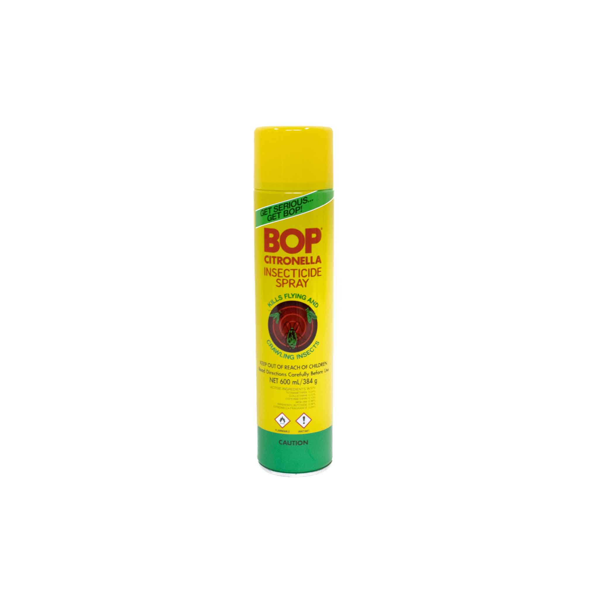Bop Insecticide Citronella Spray 600ml 1 Each MBC35103 | M&C Home Depot