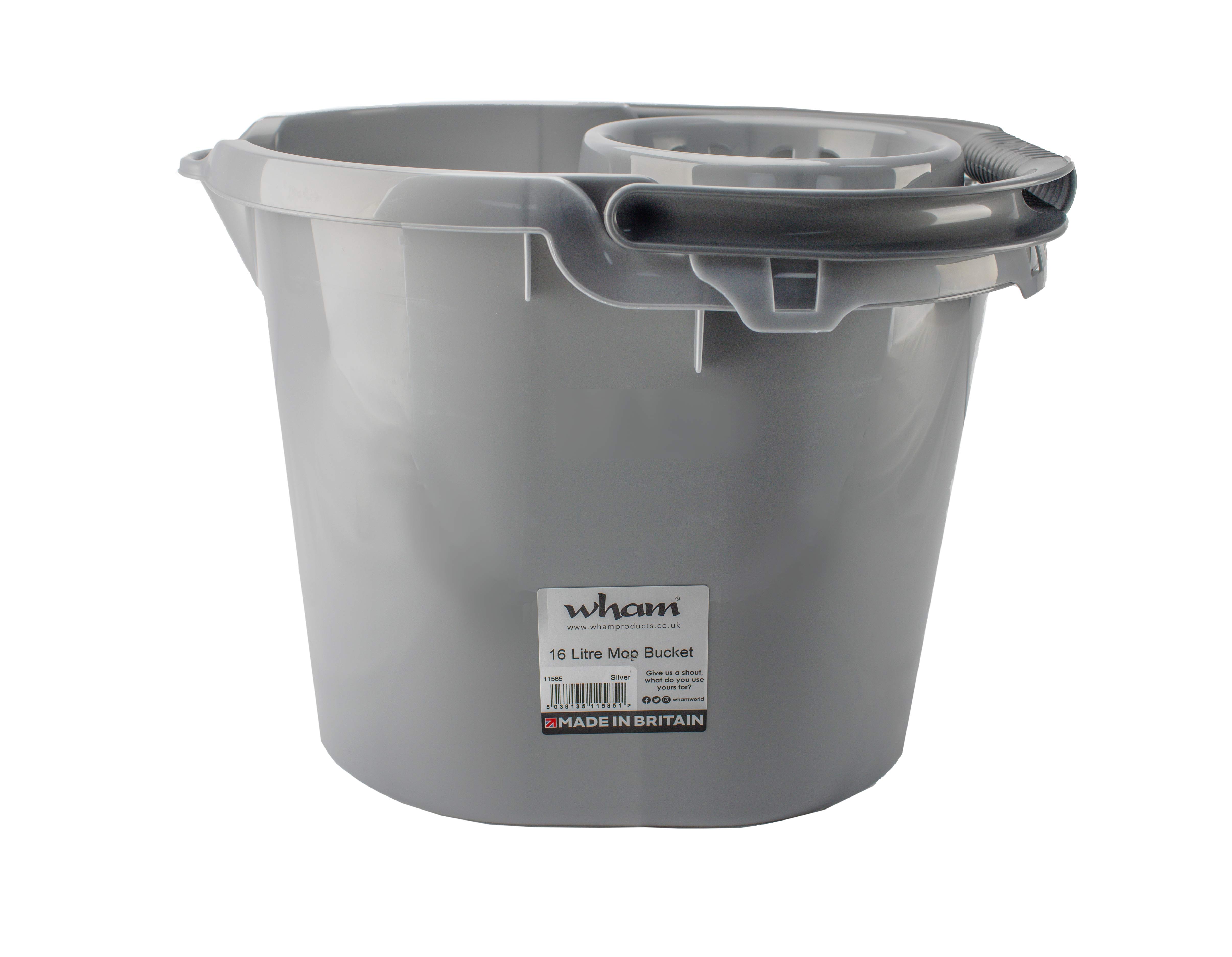 Wham Mop Bucket Silver And Grey 1 Each 11585 | M&C Home Depot