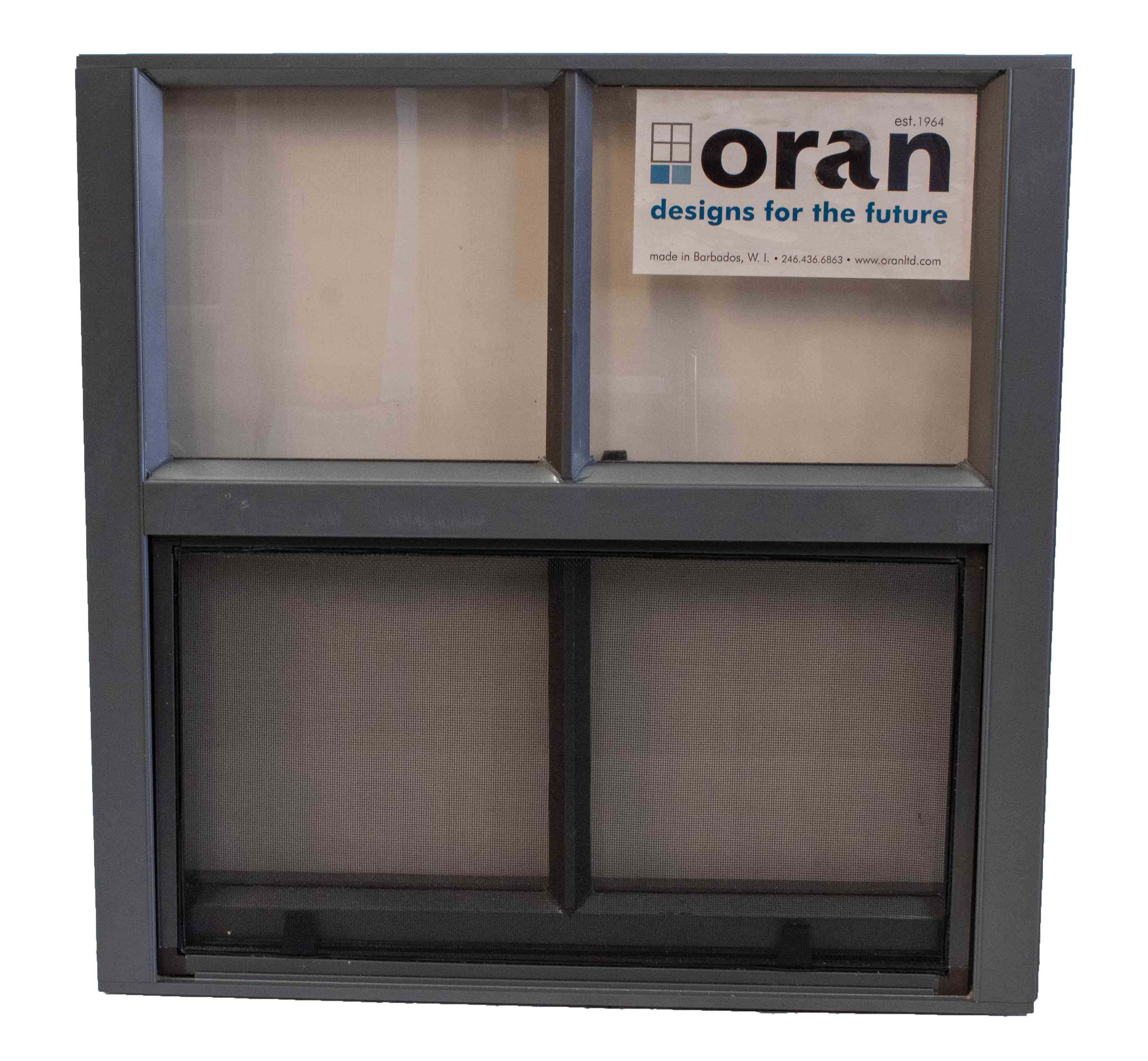 Oran Sash Window With Tint 24wx24h Aluminum Black 1 Each | M&C Home Depot