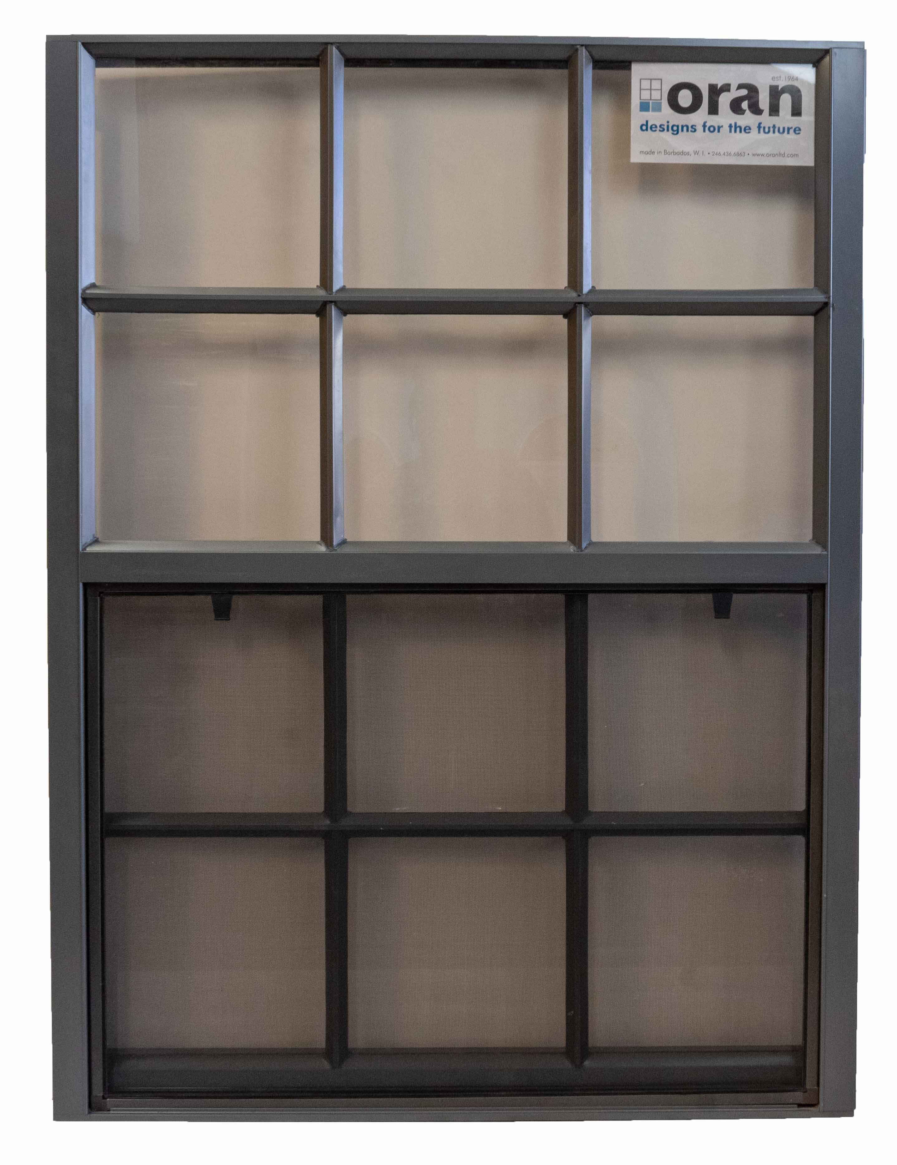 Oran Sash Window With Tint 36wx48h Aluminum Black 1 Each | M&C Home Depot