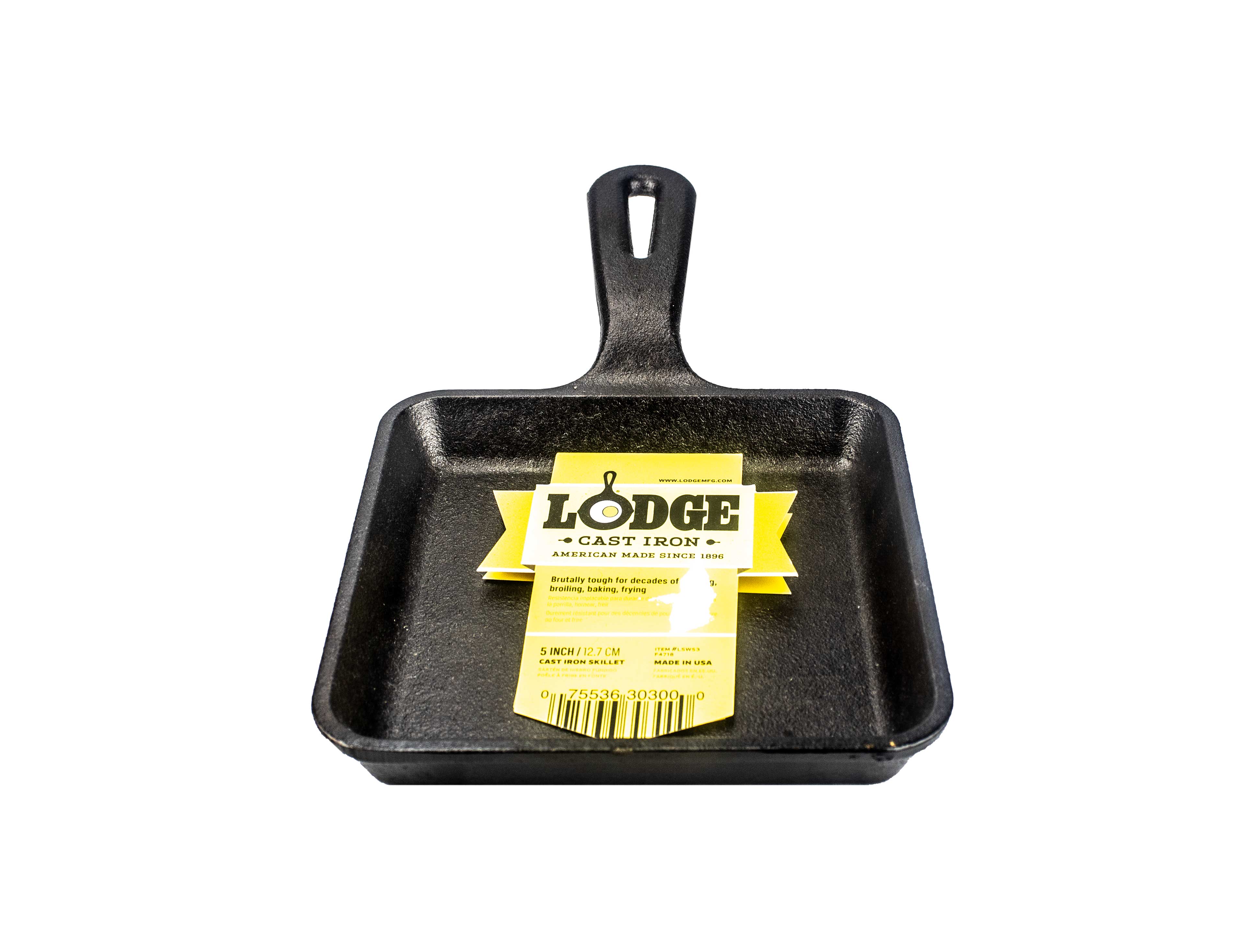 Lodge Pre-Seasoned Square Cast Iron Skillet 5.5 Inch 1 Each L5WS3 | M&C ...