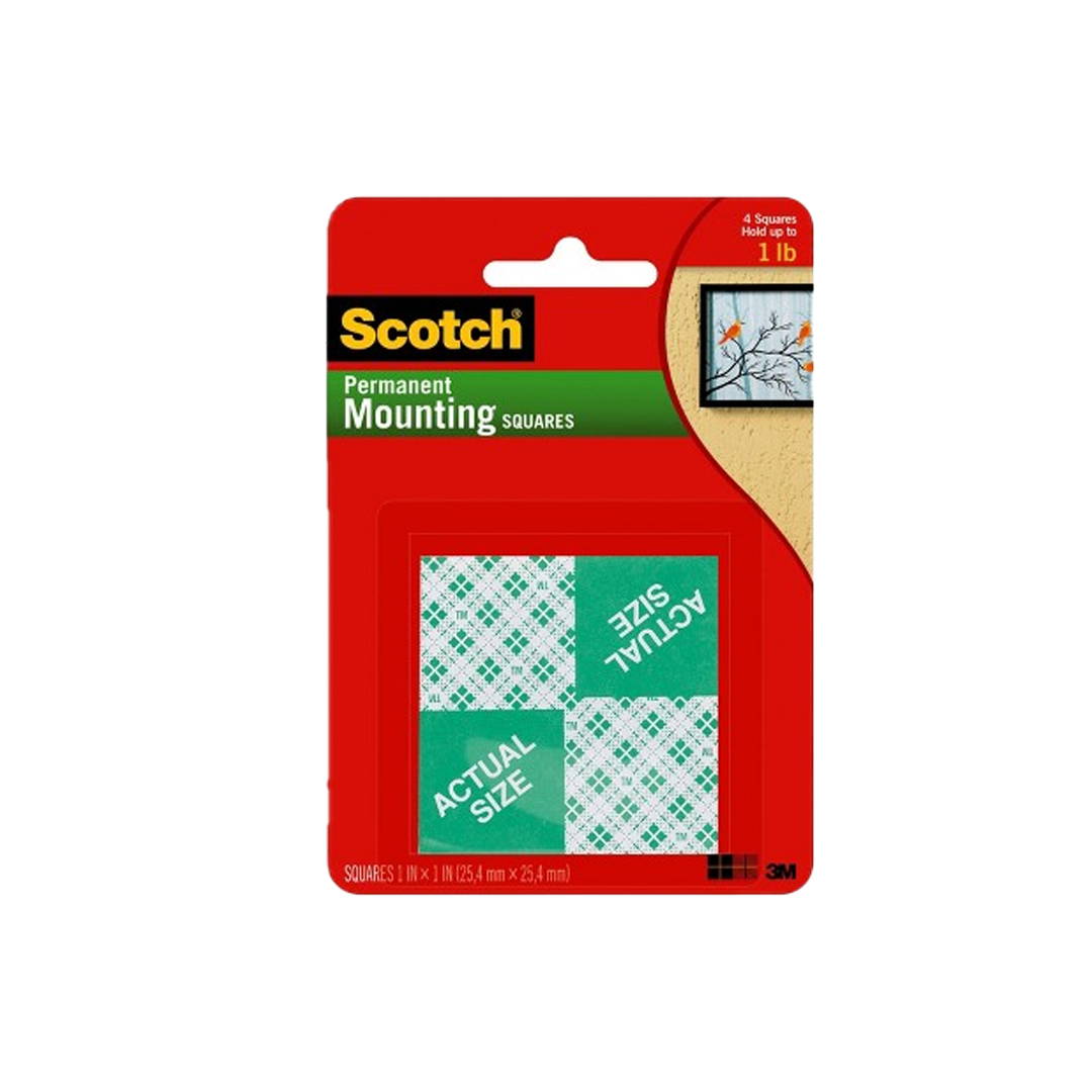 Scotch Mounting Squares 1 Each 1 Each 111-24 | M&C Home Depot