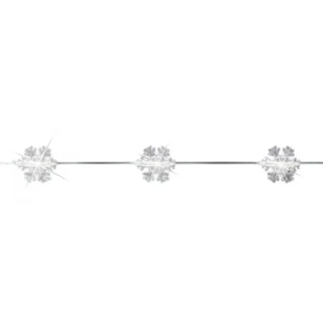 Luca Lighting String Snowflake 30 LED Silver White 1 Each 372540 | M&C ...