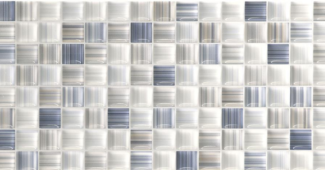 25x25cm Liquid Blue Line Tile 1 Each | M&C Home Depot