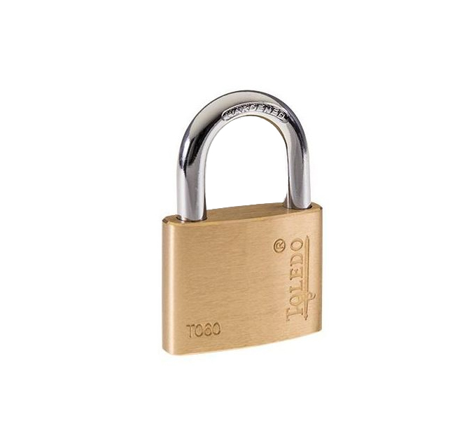 Toledo Padlock 60mm Brass 1 Each T-TO60 | M&C Home Depot