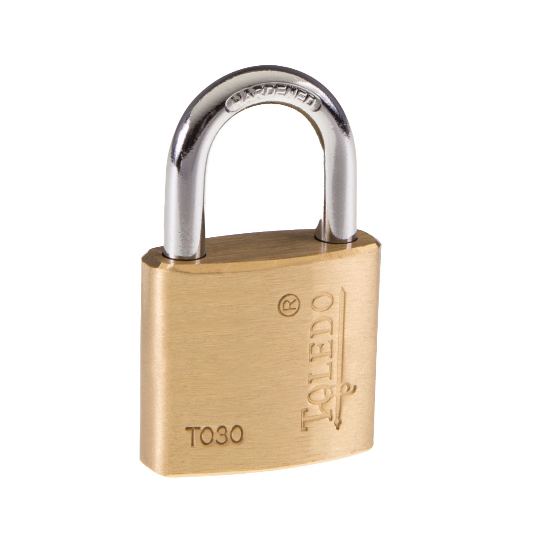 Toledo Keyed Padlock 30mm Brass 1 Each TO30 | M&C Home Depot