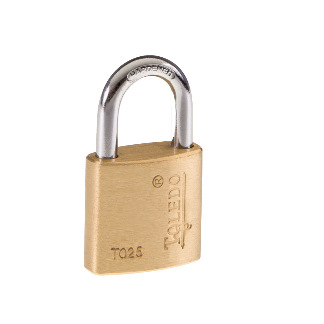 Toledo Padlock 25mm Brass 1 Each T-TO25 | M&C Home Depot