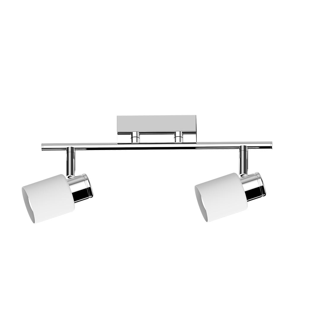 Ceiling Spot Light 2 Lights GU10 1 Each 268031C-2CH/WH | M&C Home Depot