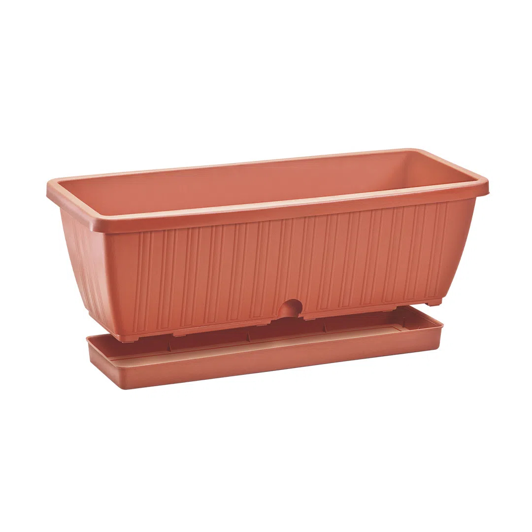 Matera Rectangular Flower Pot 50cm 1 Each 767-6923XP | M&C Home Depot