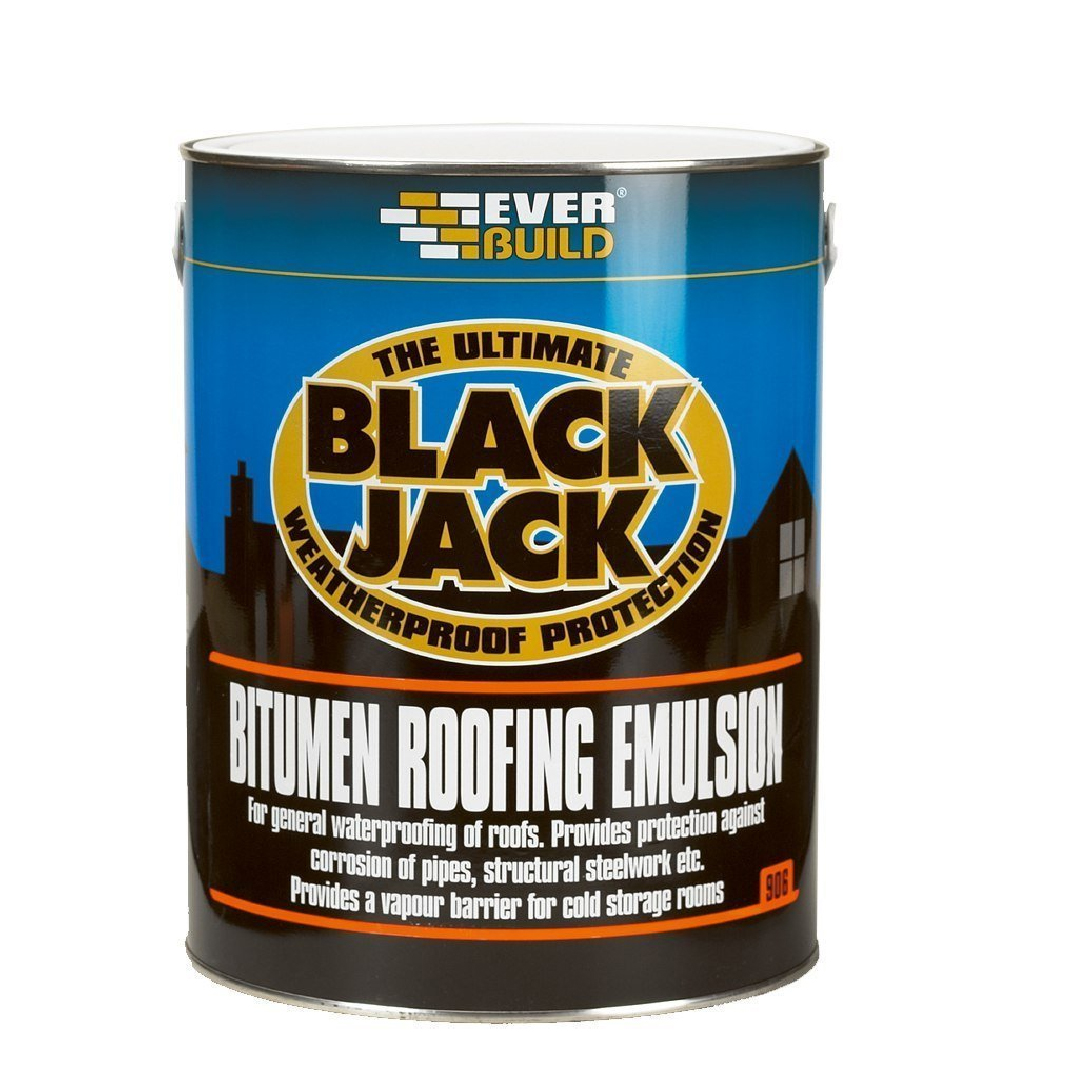 Everbuild Black Jack Bitumen Roofing Emulsion 5 Liter 1 Each 9065LTR ...