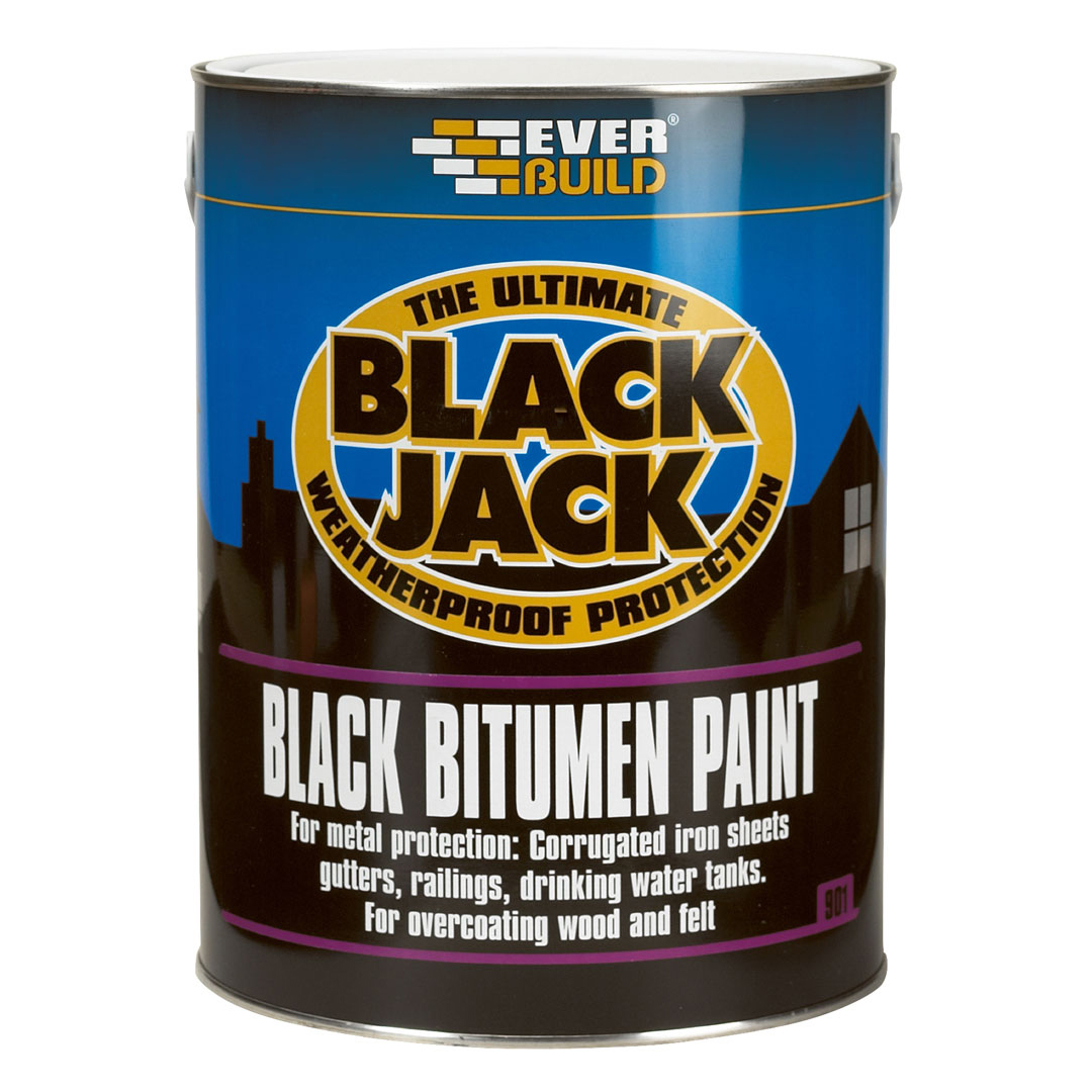 Everbuild Black Jack Bitumen Paint 1 Liter Black 1 Each 901 1LT | M&C ...