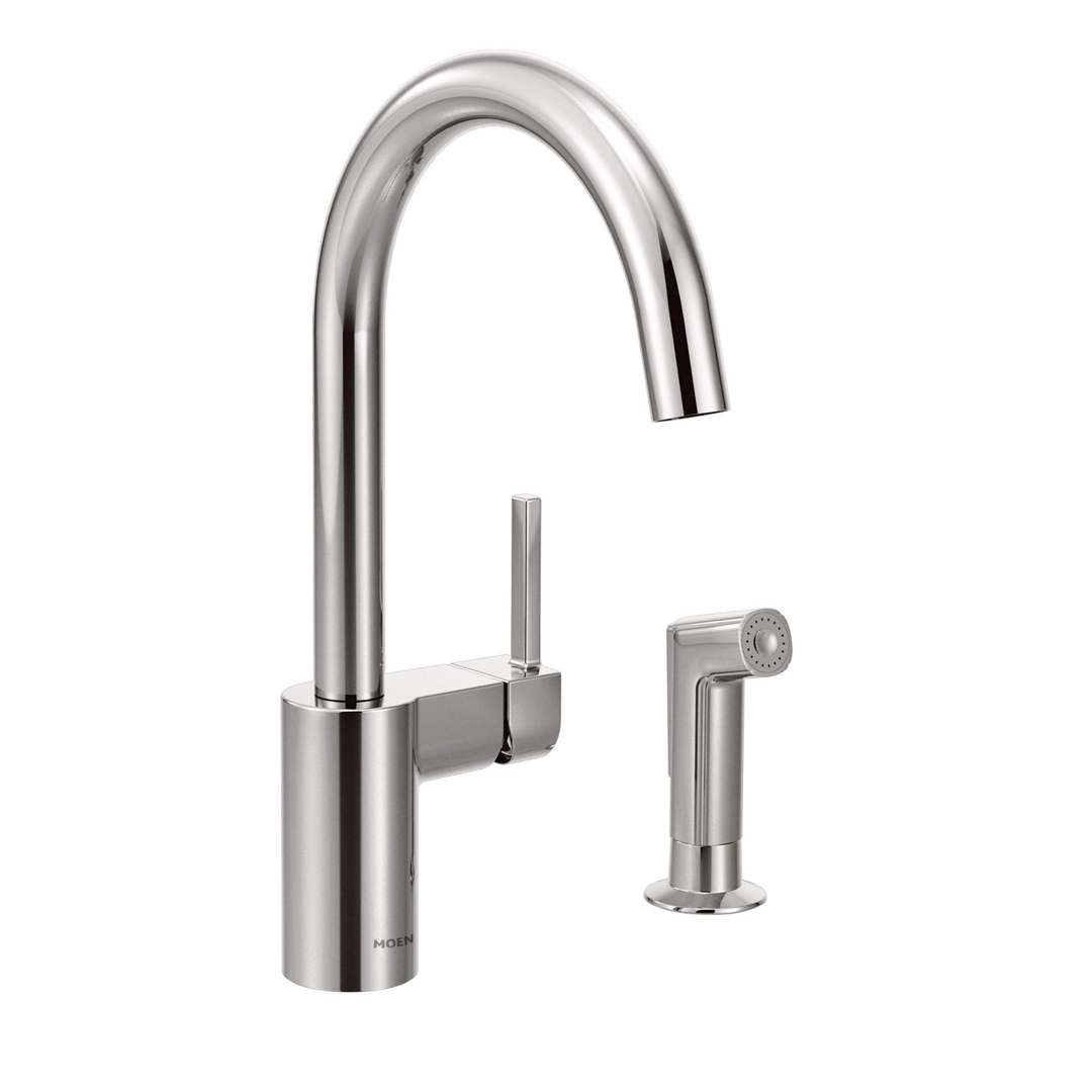 Moen Align Kitchen Faucet with Spray 1 Handle Chrome 1 Each 7165 | M&C ...